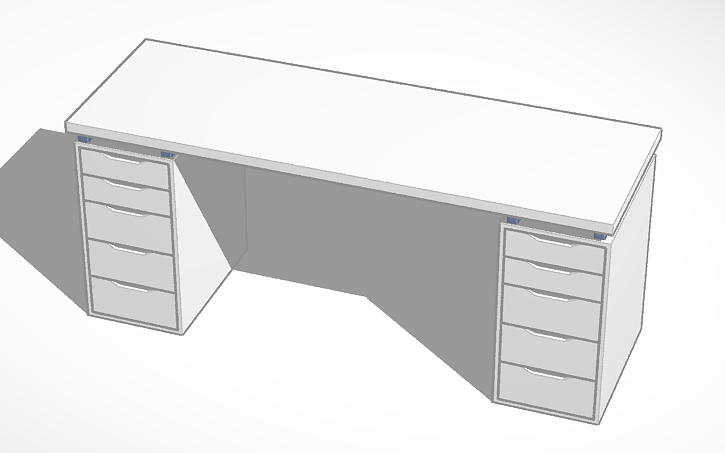 3D design desk - Tinkercad