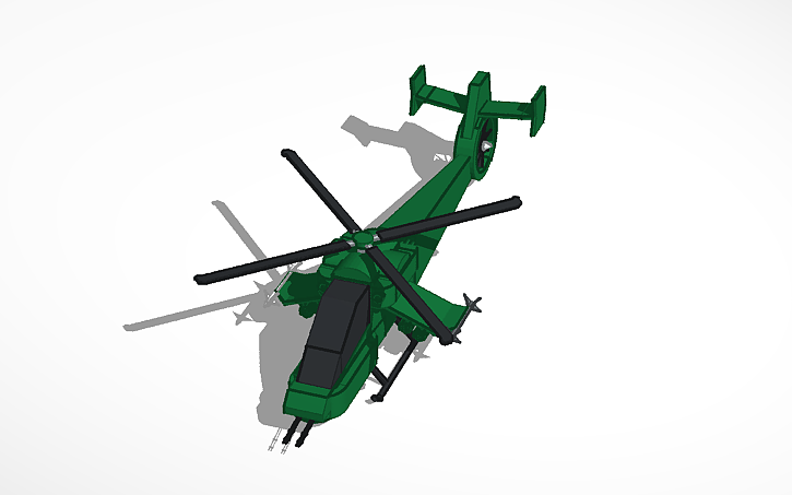 3D design helicopter - Tinkercad