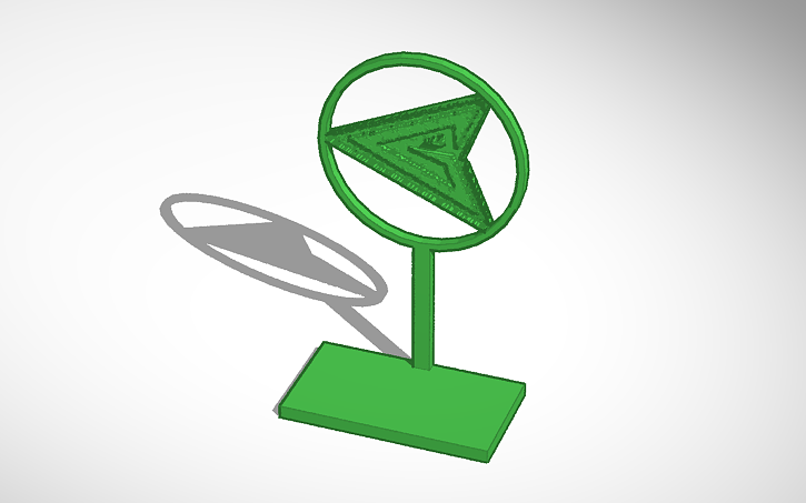3D design Green Arrow Logo - Tinkercad