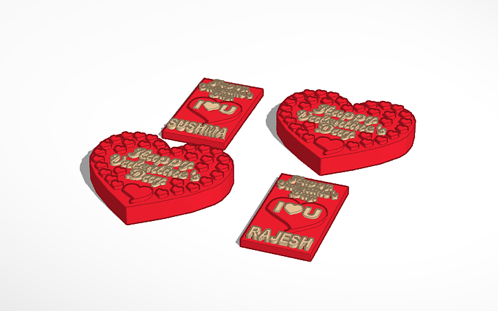 3D design Valentine Gift For Mom&Dad | Tinkercad