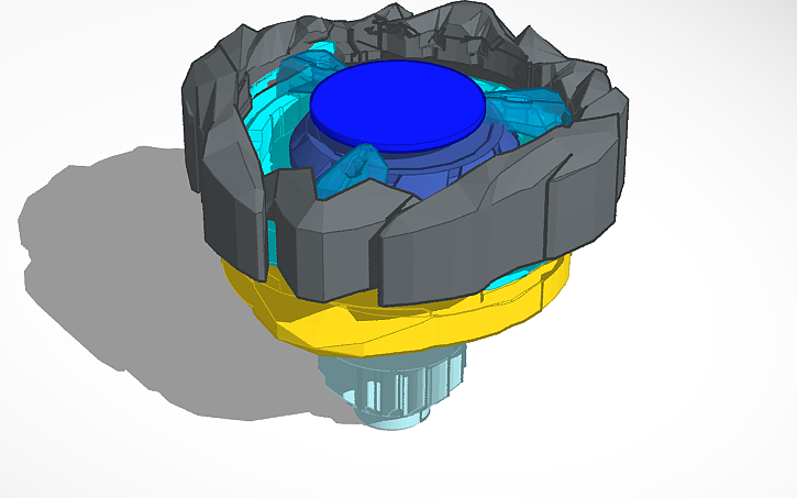 3D design (Prototype)Beyblade X/UX DranBuster/1-60/A - Tinkercad