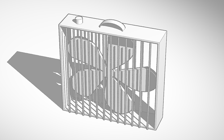 3D design Box Fan - Tinkercad