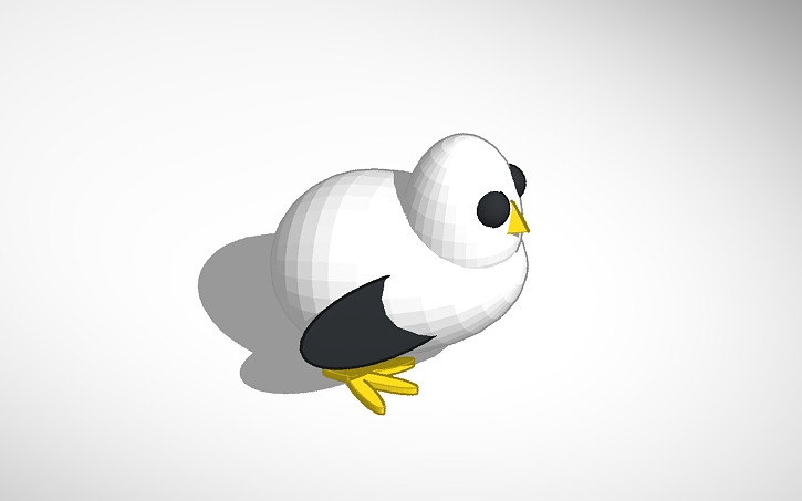 3D design pigeon - Tinkercad