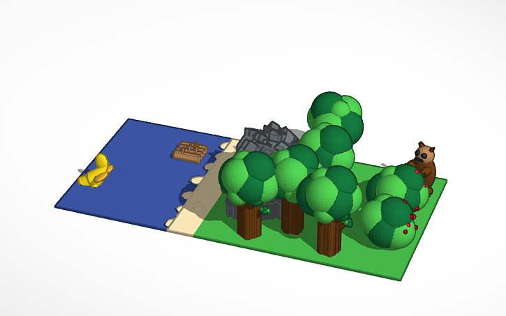 3D design Brian's Shelter From Hatchet - Tinkercad