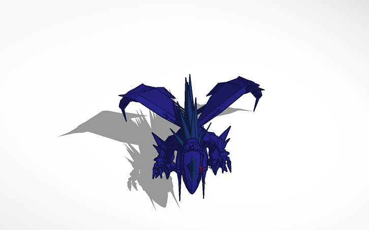 3D design shadow dragon - Tinkercad