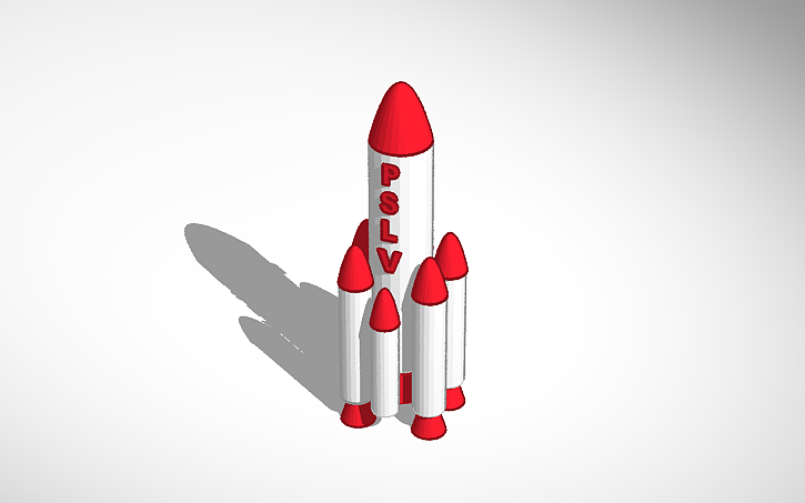 3D design PSLV-C37 - Tinkercad