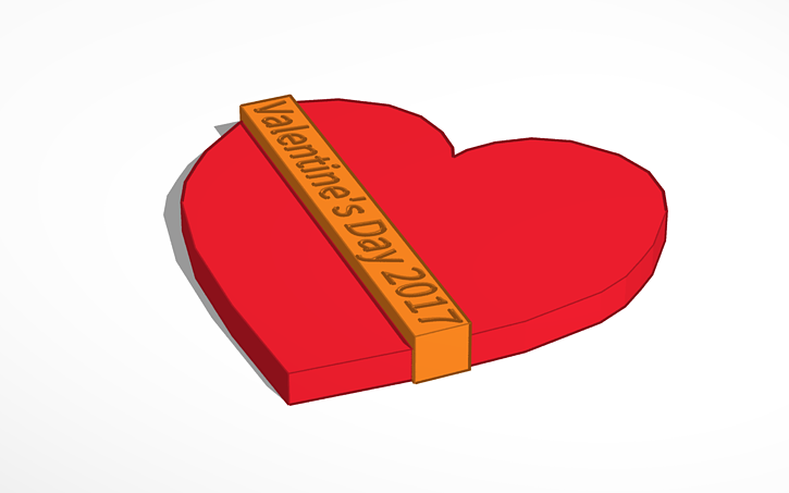 3D design Valentine's Day 2017 - Tinkercad