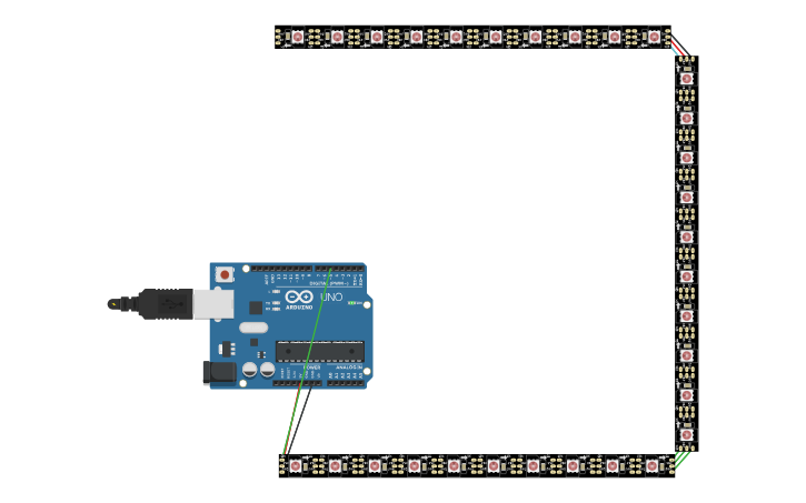 Circuit design LED Fade between Colors - Tinkercad