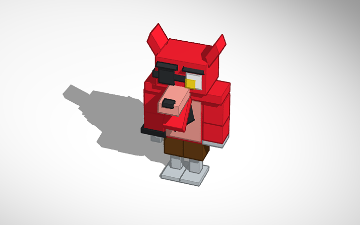 3D design Foxy the Pirate Blox - Tinkercad