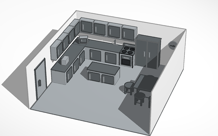 3D design Kitchen - Tinkercad