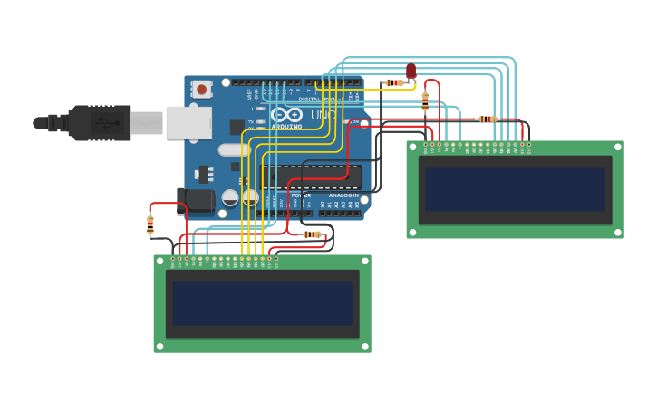 Circuit design 5200411424_Diffa ummi musfiroh (LCD 16 x 2)) - Tinkercad Circuit design 5200411424_Diffa ummi musfiroh (LCD 16 x 2)) - Tinkercad