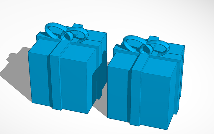 3D design X-Mas Presents - Tinkercad