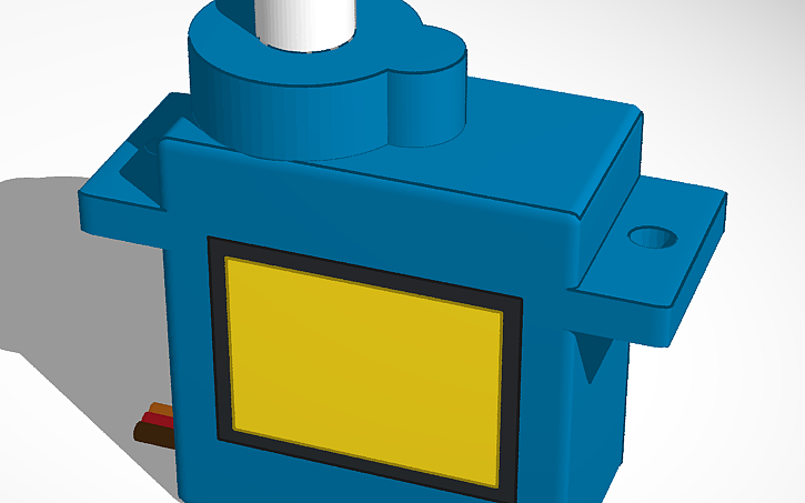 3D design Servomotor SG90 - Tinkercad