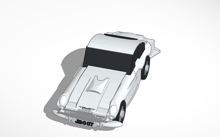 3D design Aston Martin DB5 - Tinkercad