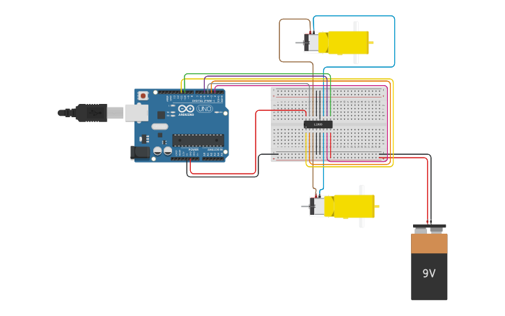 Circuit design Prática 7 | Tinkercad
