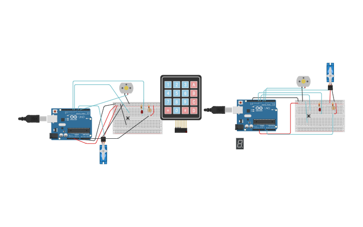 Circuit design TIRAI OTOMATIS - Tinkercad