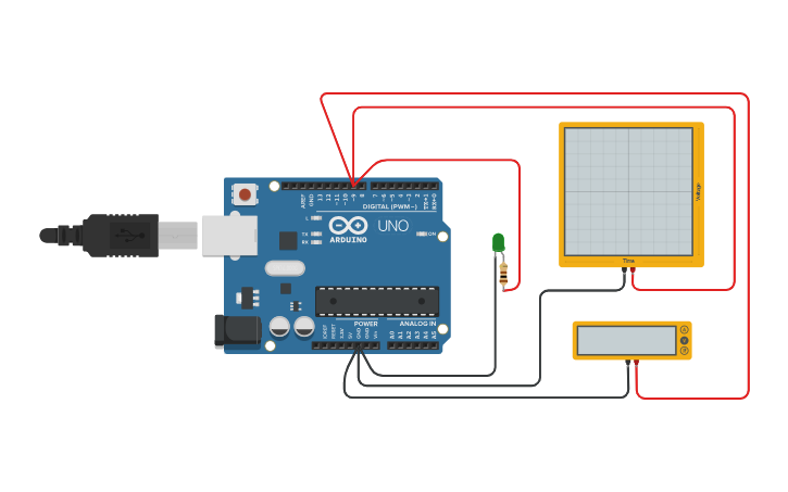 Circuit Design Led Fading Using Pulse Width Modulation Tinkercad