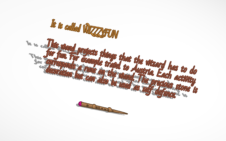 3D design Wizard WAND | Tinkercad