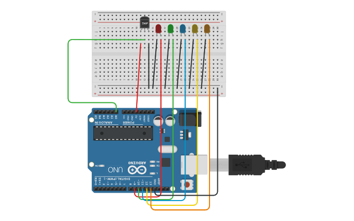 Circuit design S65710893_TMP-36 - Tinkercad