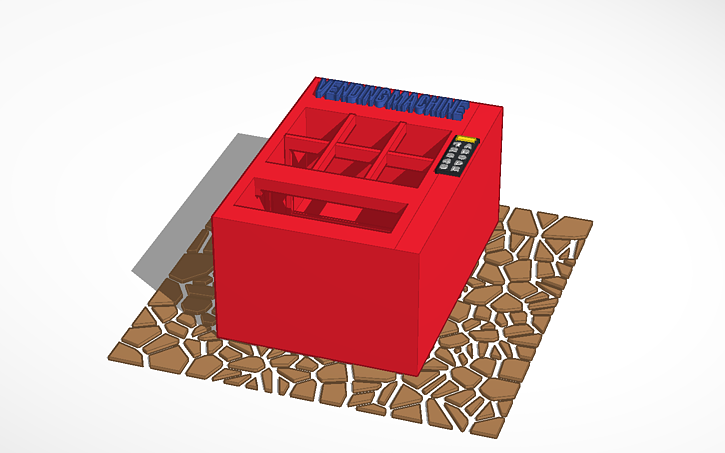 3D design Vending Machine - Tinkercad