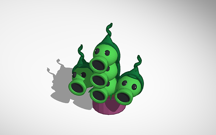3D design pea pod - Tinkercad