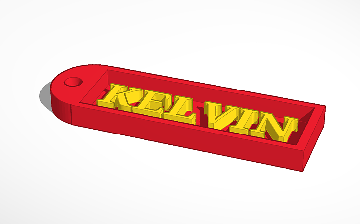 3D design keychains - Tinkercad