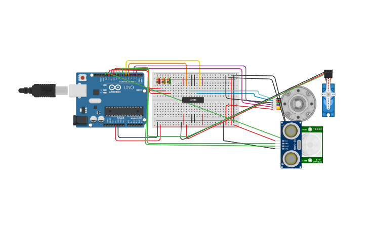Circuit design pelontar | Tinkercad