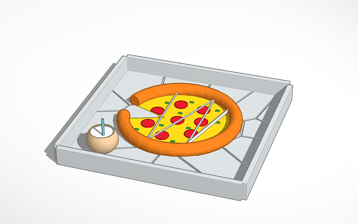 3D design Copy of pizza - Tinkercad