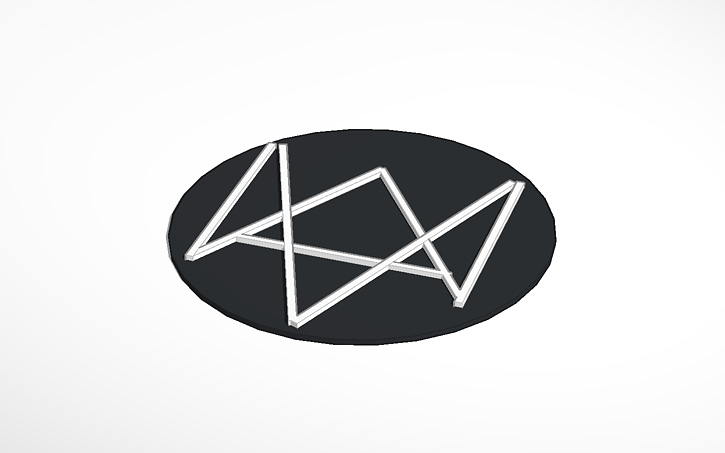 3D design Watch Dogs Symbol - Tinkercad