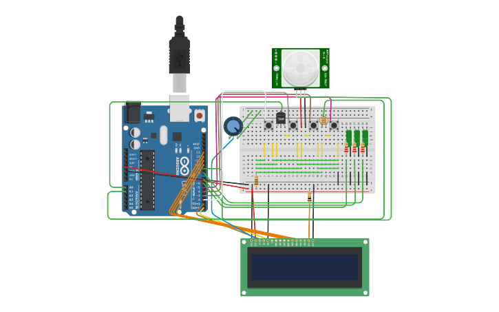 Circuit design FinalSmartWindow - Tinkercad