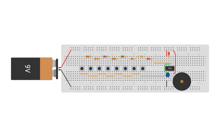 Circuit design prática II - Piezo - Tinkercad