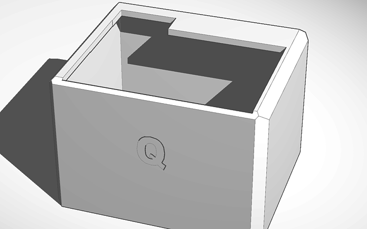 3D design Quin's Printer Box - Tinkercad