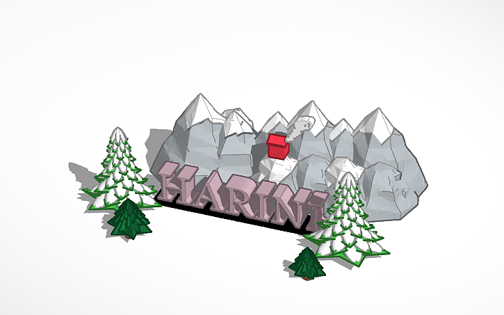 3D design Harini-Name Tag 1 | Tinkercad