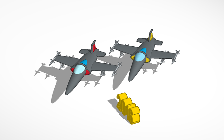 3D design Fighter Aircraft-03 | Tinkercad