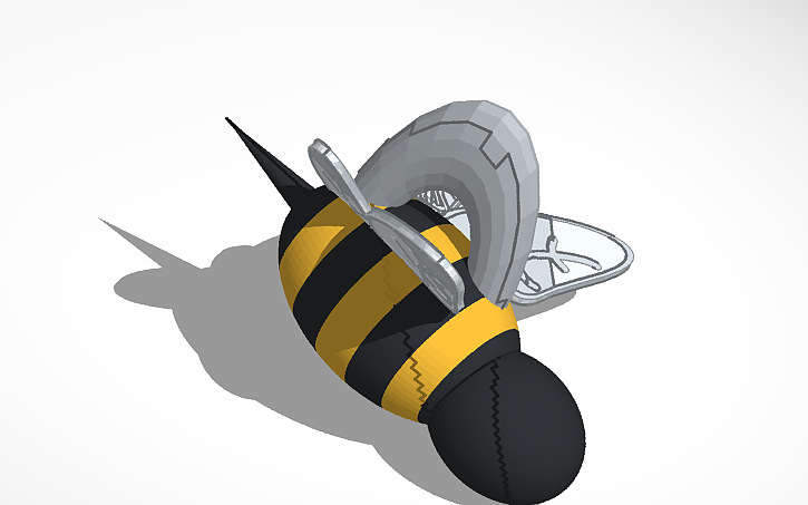 3D design bee to prank with (hang on something) | Tinkercad