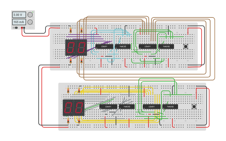 Circuit design TA_DSD score - Tinkercad