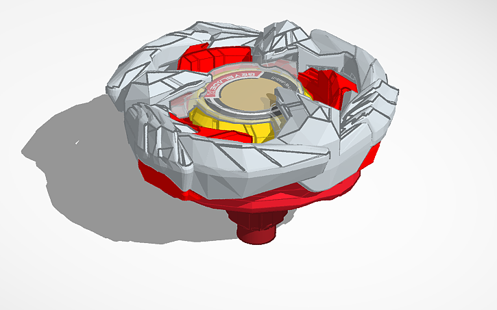 3D design beyblade x phoenix feather - Tinkercad