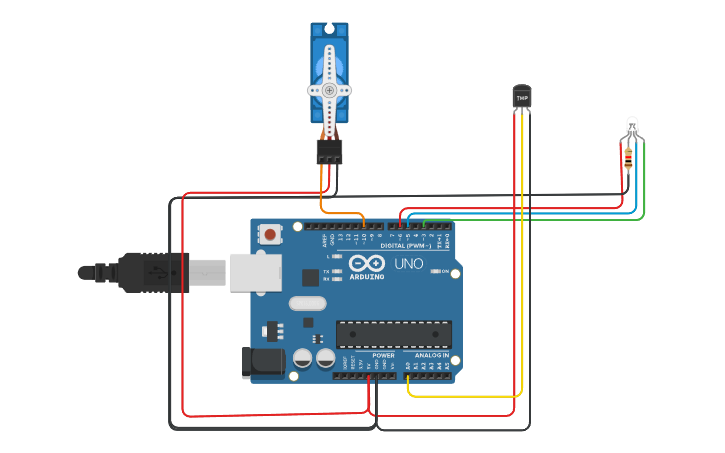 Circuit design Exercício 09 Sensor-Temperatura-Servo-LED-RGB [Prof ...