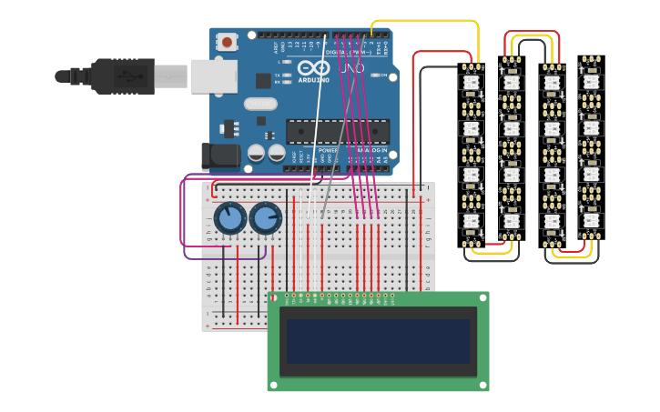 Circuit design matrix | Tinkercad