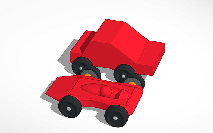 3D design Mini Derby Test Car - Tinkercad