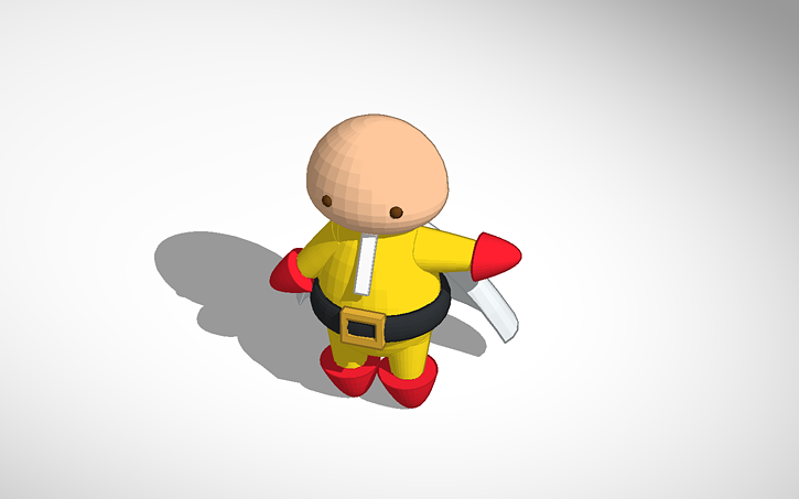 3D design One punch man #chibi - Tinkercad