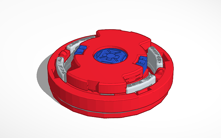 3d Design Final Model Beyblade Burst Sparking Parts Tinkercad