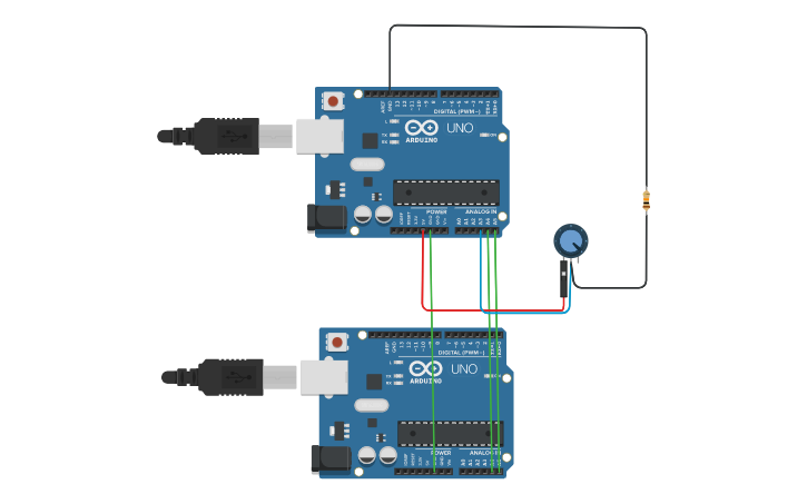 Circuit design i2c - Tinkercad