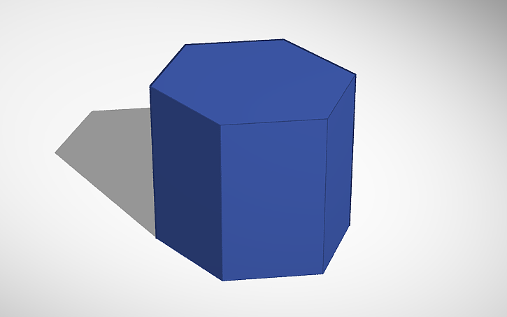 3D design Hexagon - Tinkercad