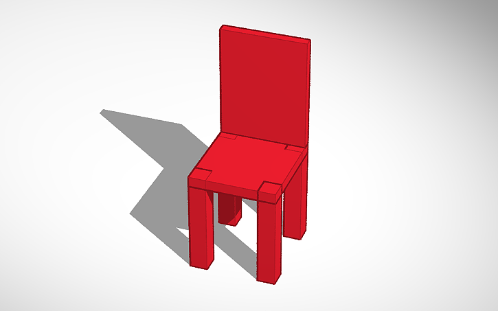 3D design stoel - Tinkercad