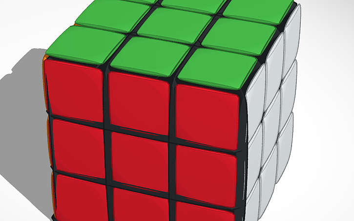 3D design Rubik's Cube made of dice - Tinkercad