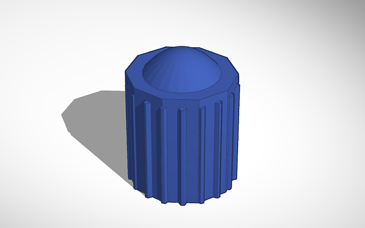 3D design valve cap - Tinkercad