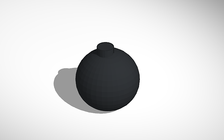 3D design bomb - Tinkercad