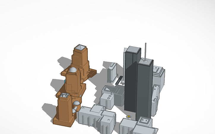 3d Design World Trade Center 1973 2001 Tinkercad 