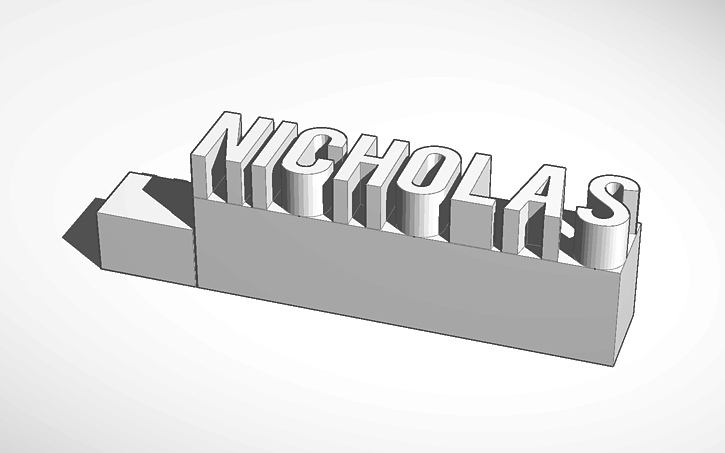 3D design Nicholas Fizzbot - Tinkercad